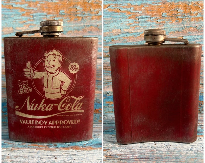 Custom Flask Fallout Vault Tec Lucy Nuka Cola Quantum 101 - Etsy