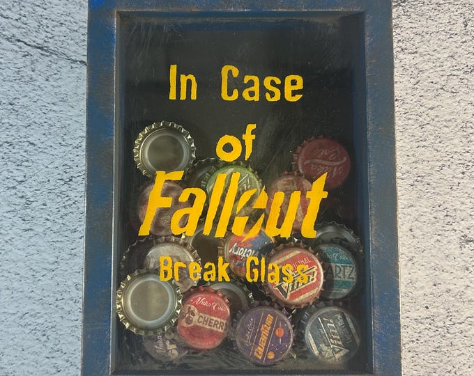 Fallout Emergency Cap Stash Wall Shadowbox - Etsy