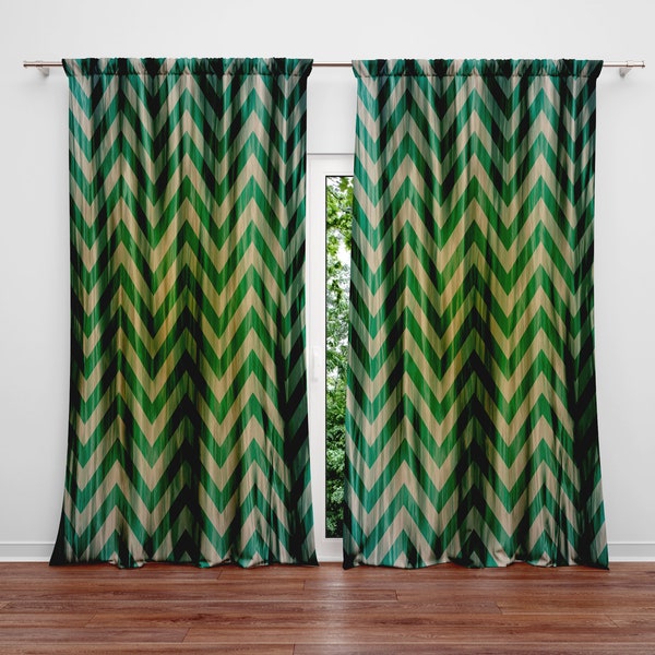 Chevron Curtains - Etsy