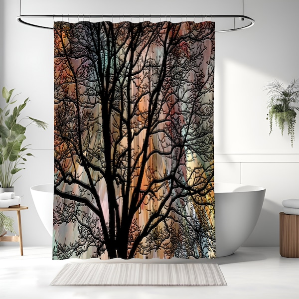 Tree Shower Curtain - Etsy
