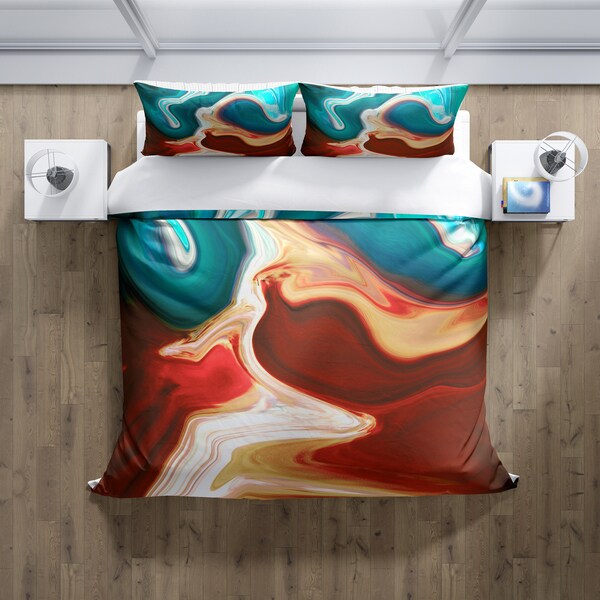 Red and Blue Bedding - Etsy