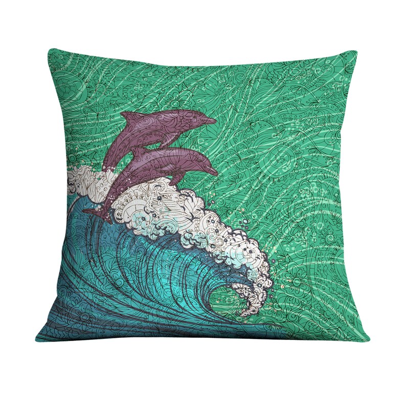 Dolphin Pillow - Etsy
