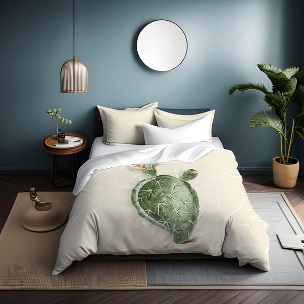 Cactus Bedding Queen - Etsy