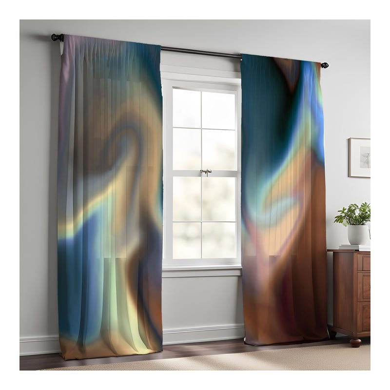 Multi Color Curtains - Etsy