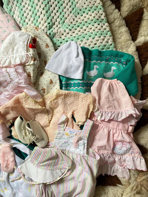 Retro 1980s Baby Clothing Bundle - Gem