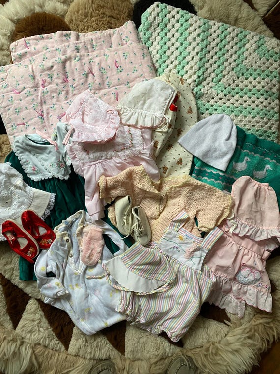 Retro 1980s Baby Clothing Bundle - Gem