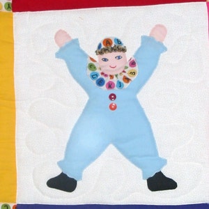Cartwheel Clown Twin Quilt New Quilt | Etsy