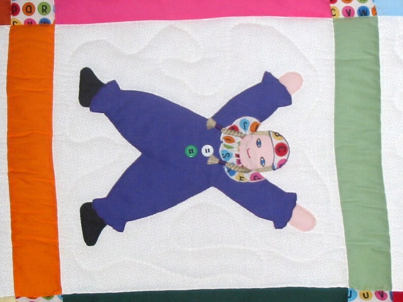 Cartwheel Clown Twin Quilt, New Quilt - Etsy