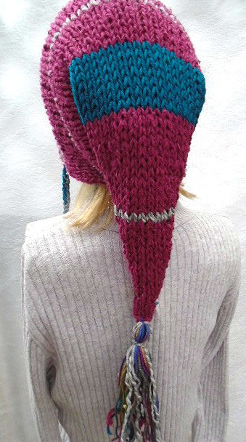 KNITTING PATTERN Hat Colorful Fairy Pixie Hood Elf Elven - Etsy