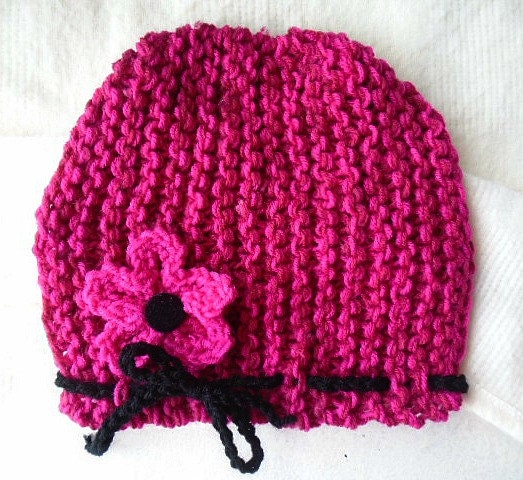 HAT KNITTING PATTERN Knit Flower Pattern Boy Girl - Etsy
