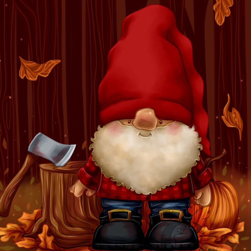 Lumberjack Gnome - Etsy