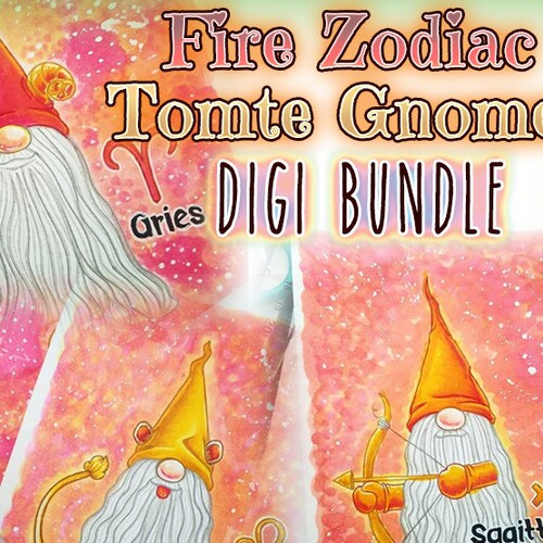 Christmas Tomte Nisse Gnome Digi Bundle UNCOLORED Digital - Etsy