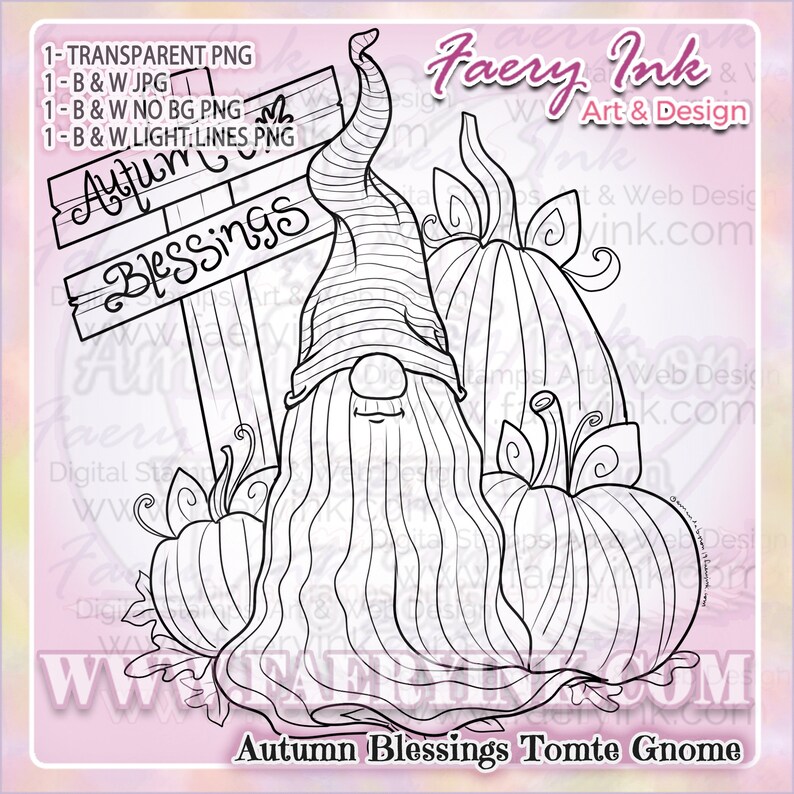 Autumn Tomte Gnomes 4 Digis BUNDLE UNCOLORED Digital Stamp - Etsy