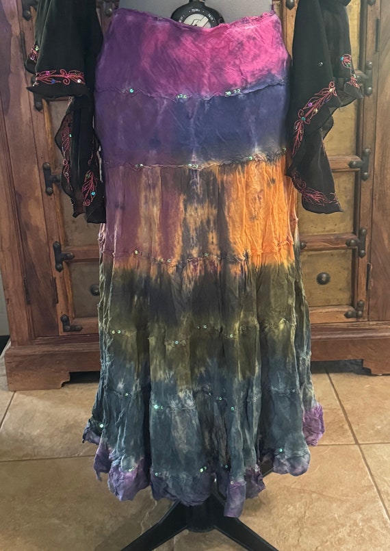 Vintage BOHO Hippie broomstick skirts Harem pant lot … - Gem