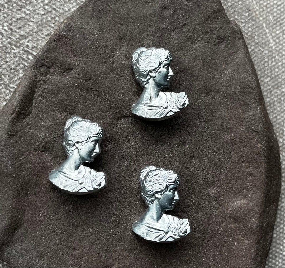 Metal Lady Casting 6 Six per Order, Aluminum Casting, Lady With Rose ...