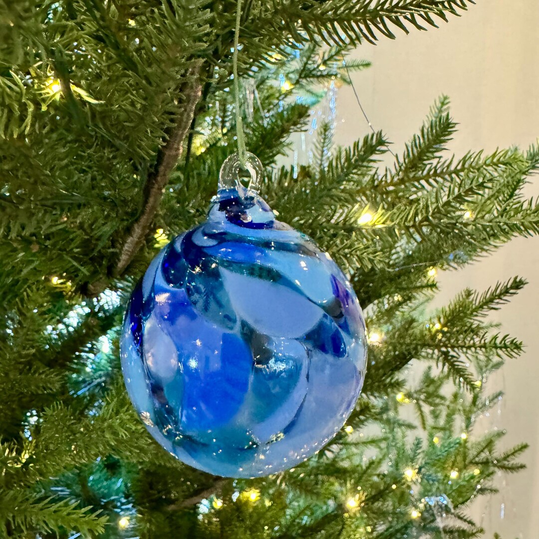 Ocean Wave | Handblown Glass Ornament | Made in the Ozark Mountains ...