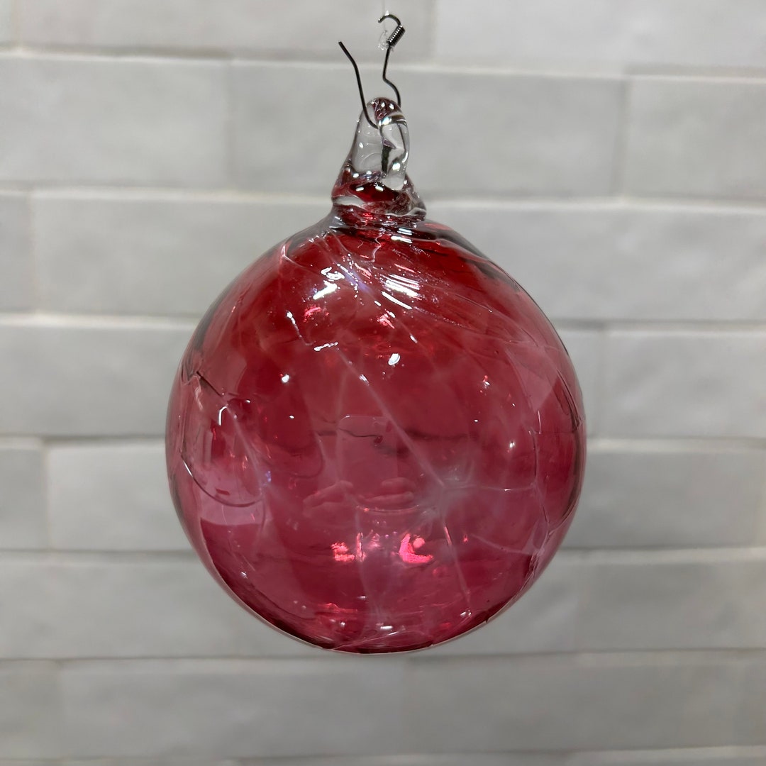 Hand Blown Glass Christmas Ornament Color Name: Gold Raspberry Very ...