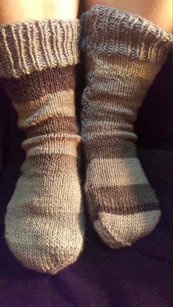 Handmade mismatched Ombre Slouch Bed Socks - Etsy