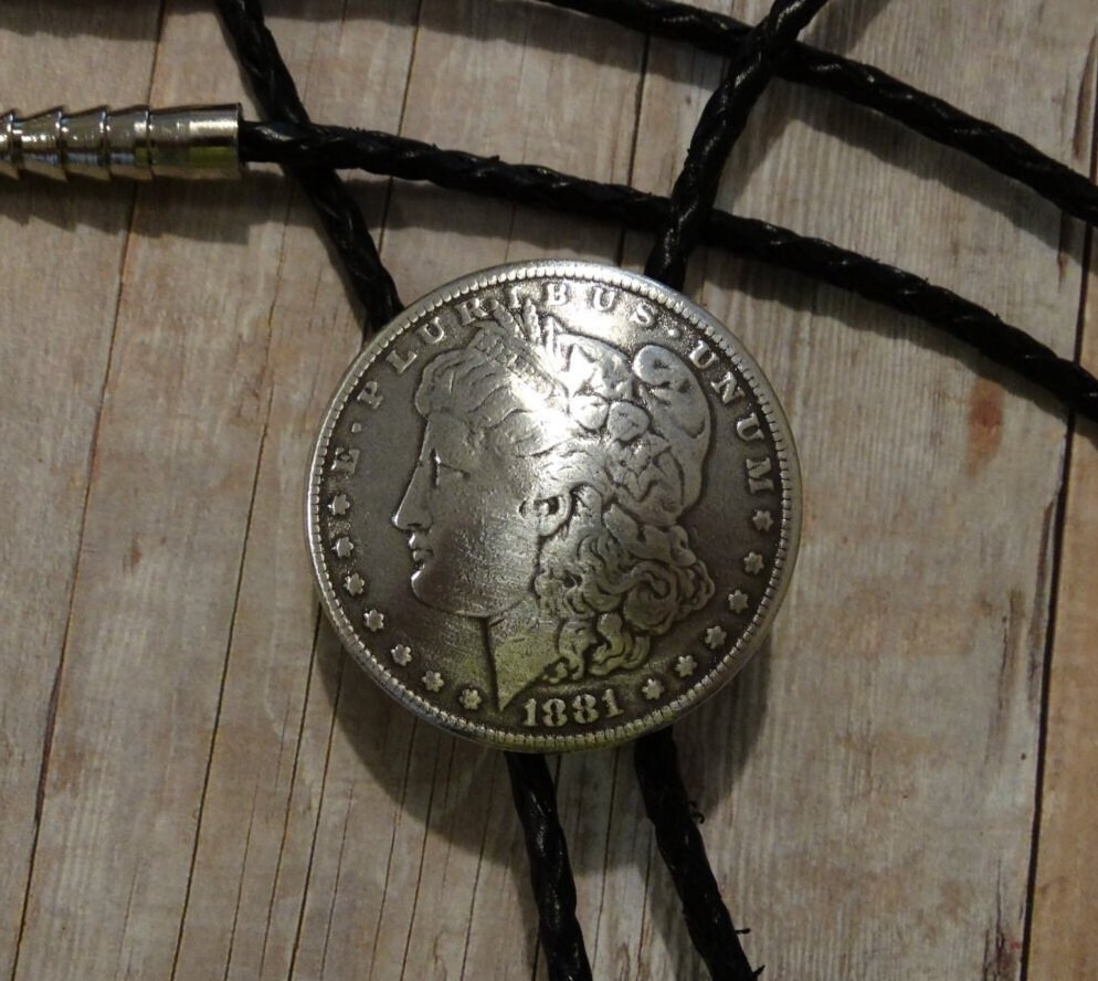 Morgan Silver Dollar Bolo Lady Liberty Side Leather Cord - Etsy