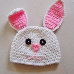 Kid's Easter Bunny Rabbit Hat - Toddler, Child - Brown, White - Animal ...