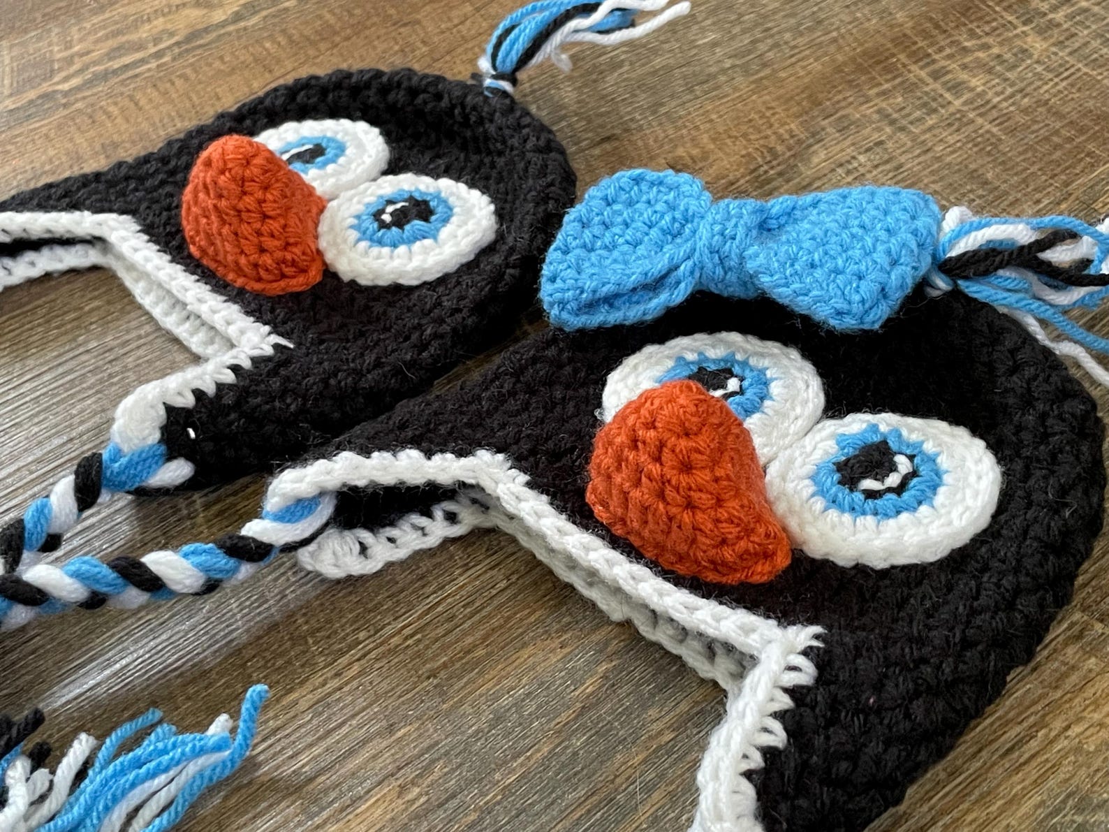 Baby Penguin Laplander Hat & Leg Warmers Set - 0 to 3 Months, 3 to 6 ...