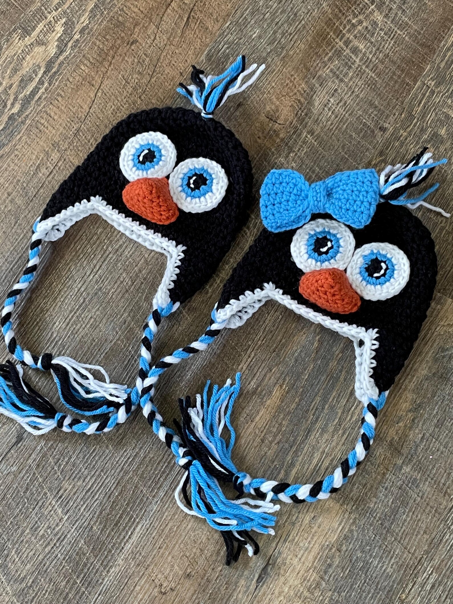Baby Penguin Laplander Hat & Leg Warmers Set - 0 to 3 Months, 3 to 6 ...