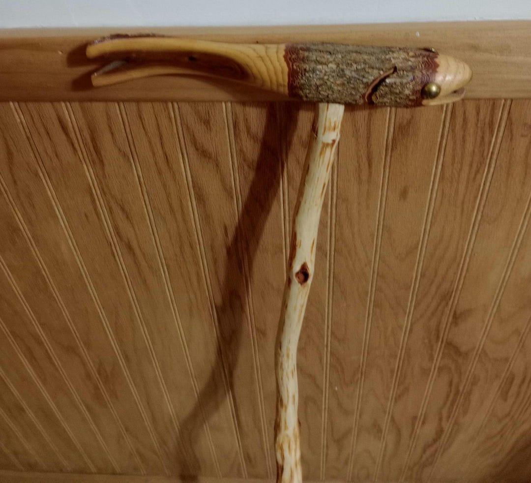 Handmade Carved Fish Handle Walking Stick Cane Unique One of A Kind - Etsy