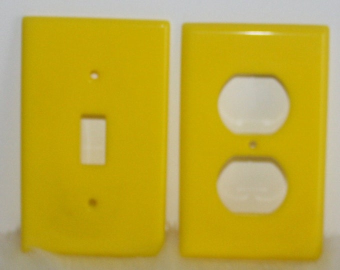 Homemade Light Switch & Plug-in Covers Yellow Home Decor New - Etsy