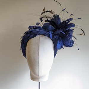 Wide Feather Headband Hand Made Feather Headband Hand Made Race Day ...
