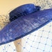 Cobalt Blue Wedding Hat Boater Hat Wedding Guest Hat Modern Wedding Hat ...