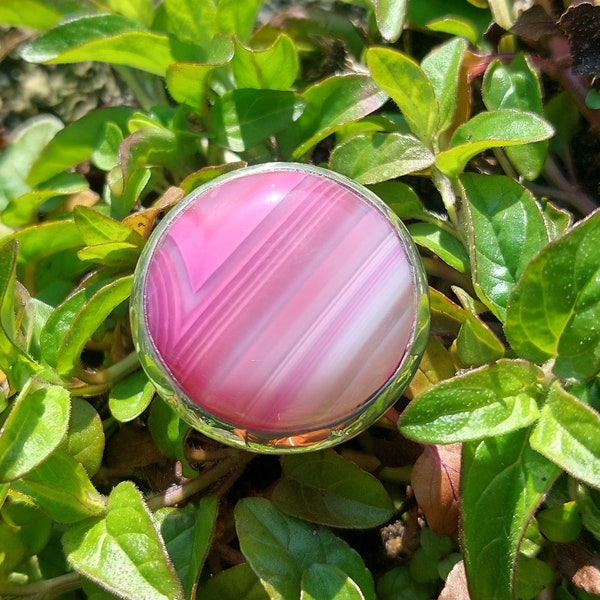 Pink Banded Agate - Etsy