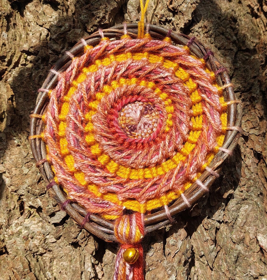 Mini, Faerie Portal, Spiral, Weaving, Homegrown Willow Frame, Shimmer ...