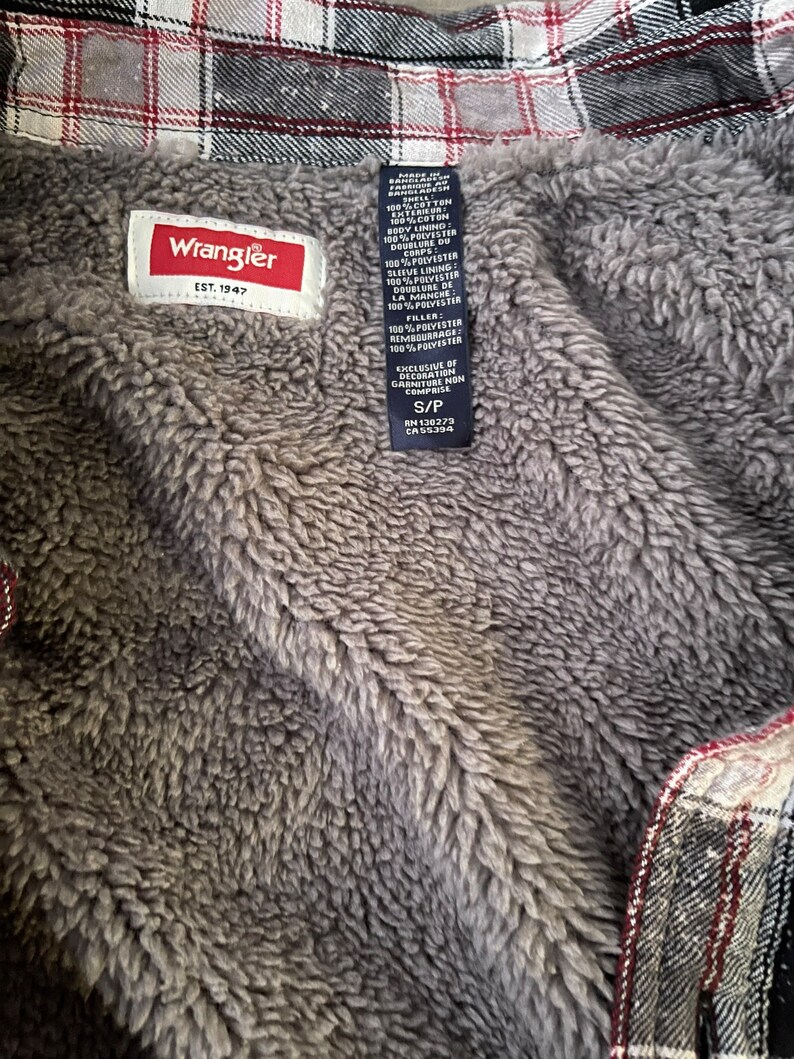 Distressed Flannel Shirt Jacket Size Small, Bleached Flannel Coat ...