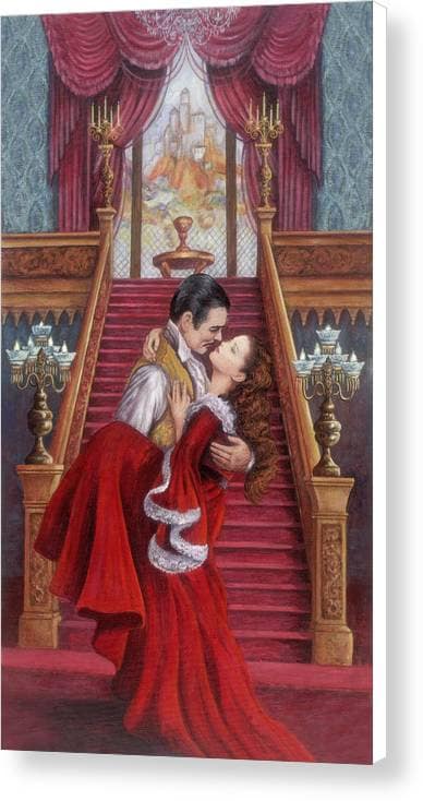 Art Print on Canvas, Gone With the Wind, Rhett Butler, Scarlet O'hara ...