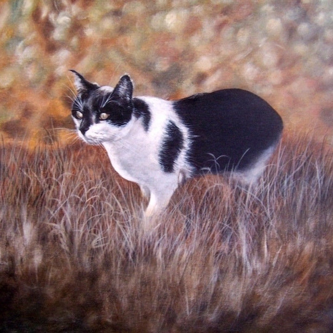 Custom Hand Painted Cat Portraits, Personalized Cat, Kitten Wall Art - Etsy