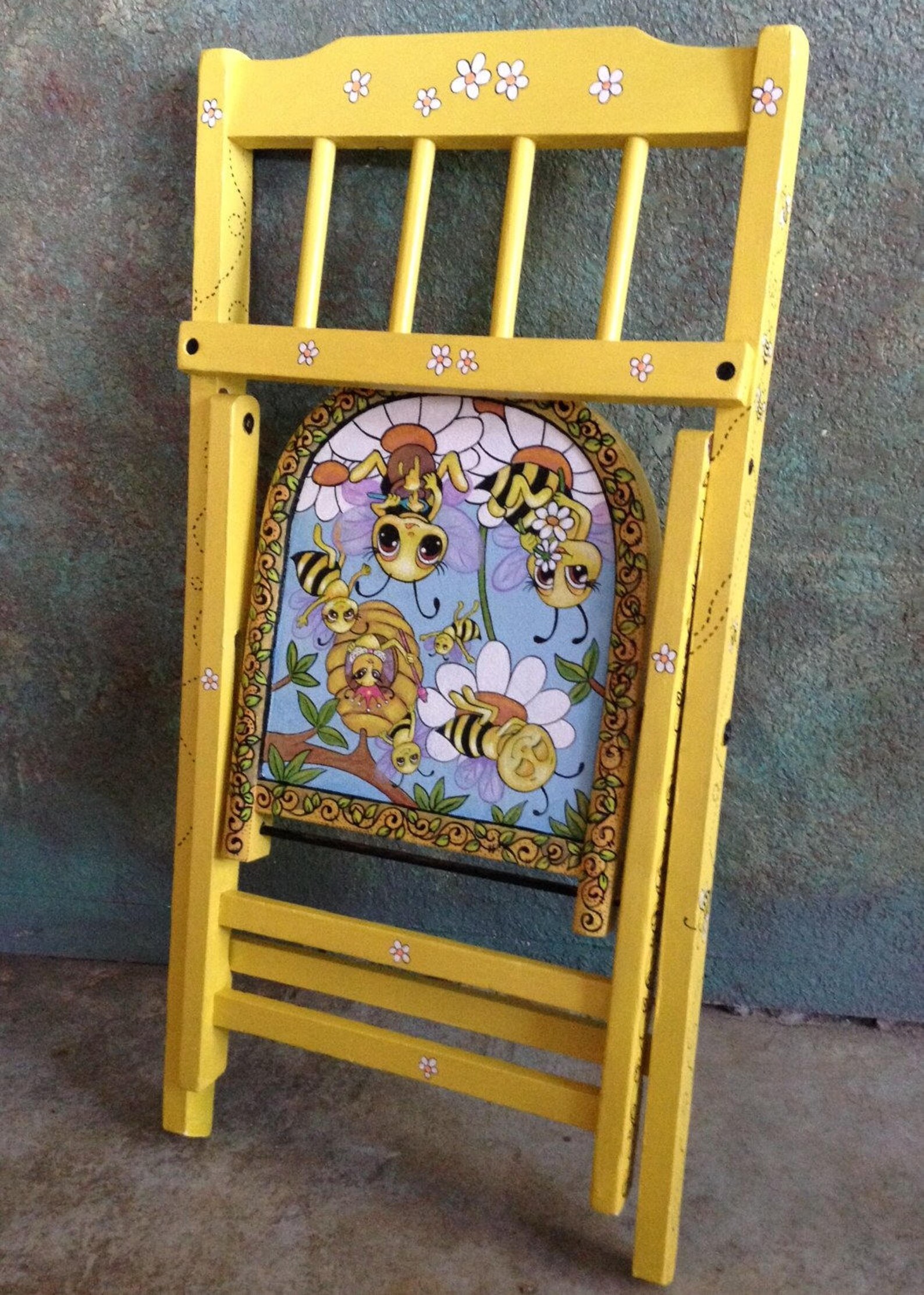 Busy Bees Hand Painted Chair for Children | Etsy