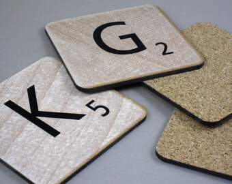 Scrabble Coasters | Etsy