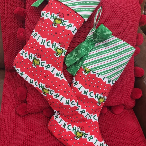 Grinch Stocking - Etsy