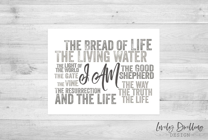 Jesus I AM the Bread of Life the Living Water Statements Book of John ...