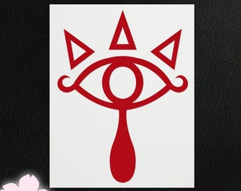 Sheikah Slate Eye Symbol Vinyl Sticker Inspired by Breath of - Etsy