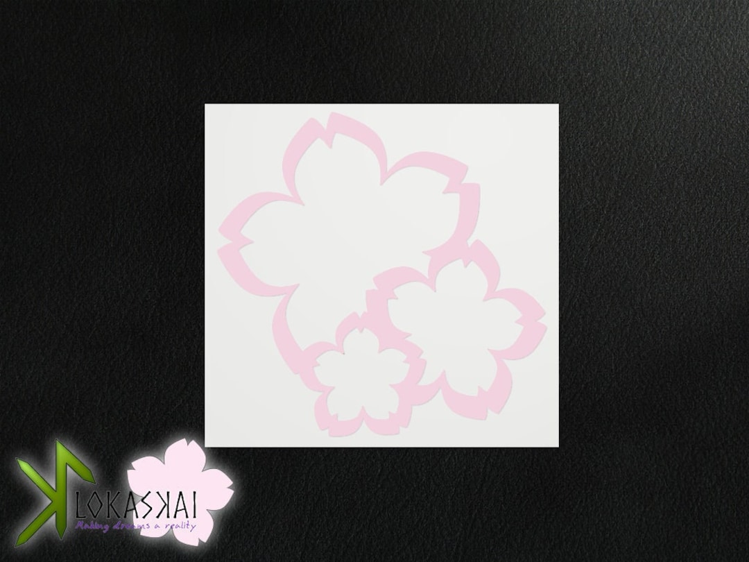 Vinyl Decal - Sakura Cluster - Etsy