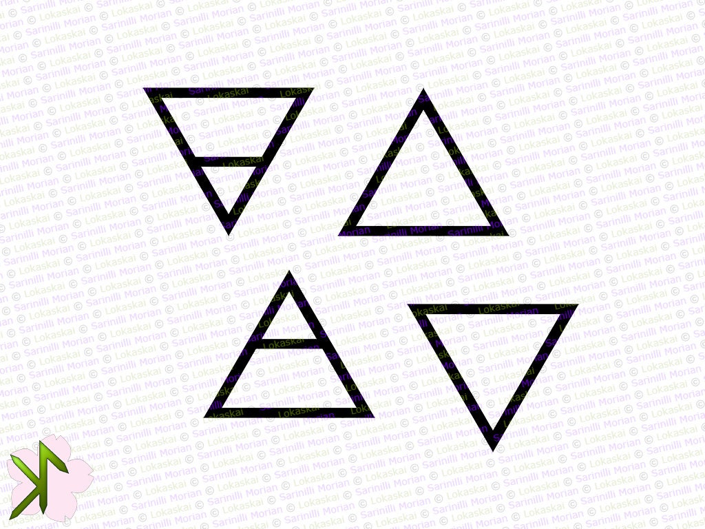 Plotter/die-cutter PNG Clipart Elemental Symbols set of 4 - Etsy