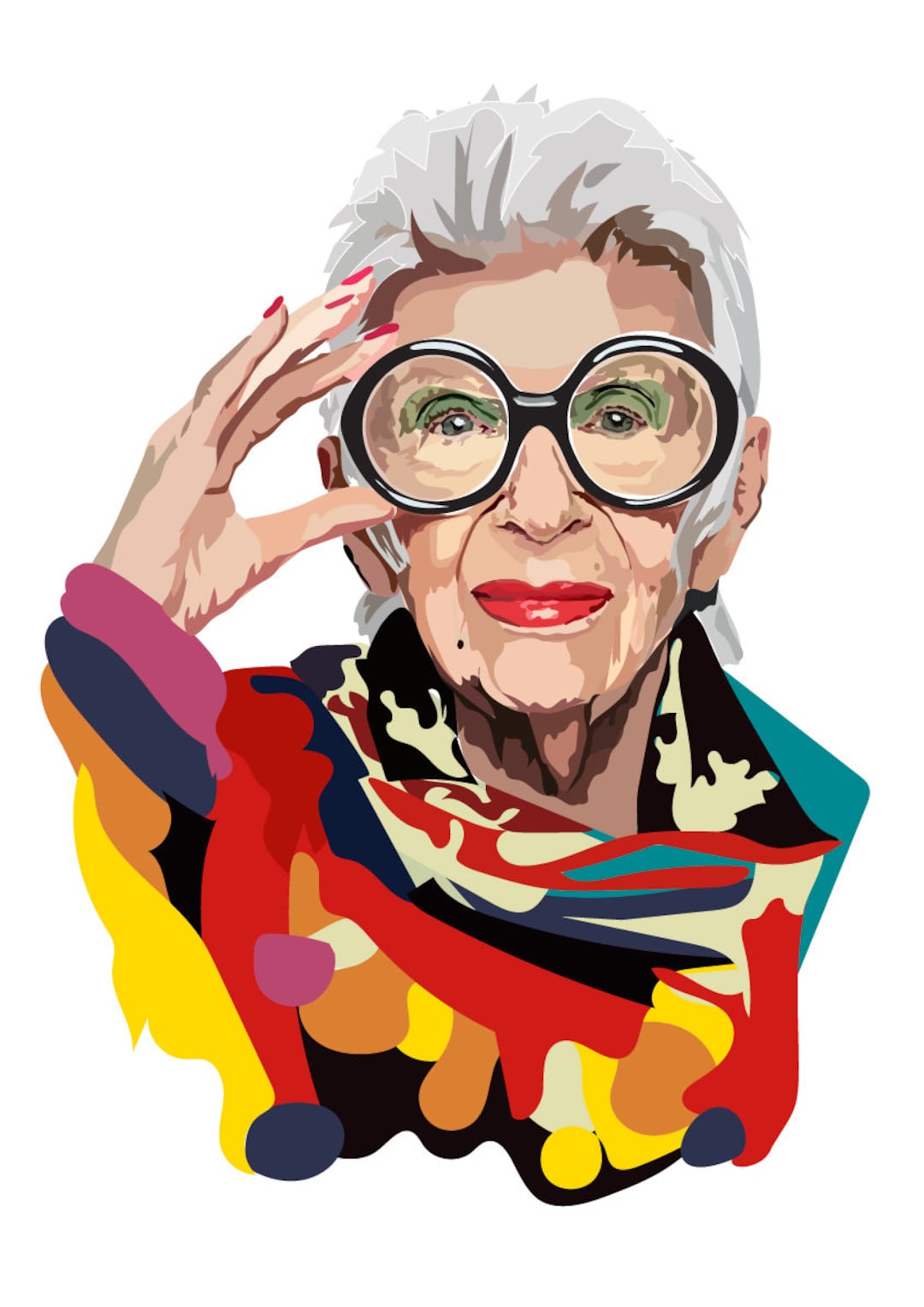 Iris Apfel - Art Print - Fashion Print - Icon Art - Etsy