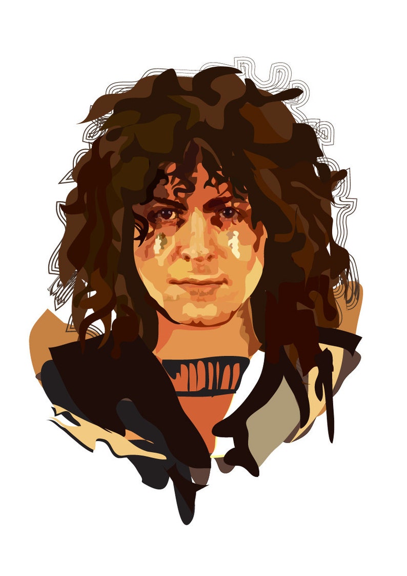 Marc Bolan Art Print Music Print T-rex - Etsy UK