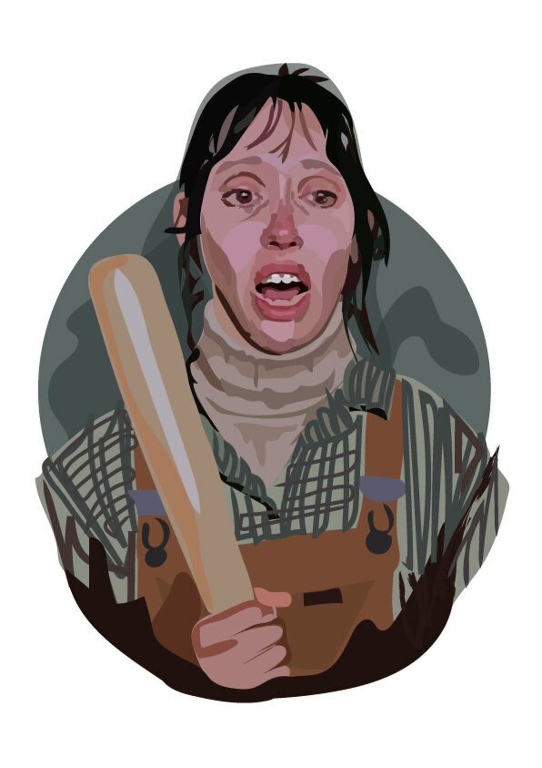 The Shining Shelley Duvall Art Print Horror Baseball Bat Wendy Torrance ...