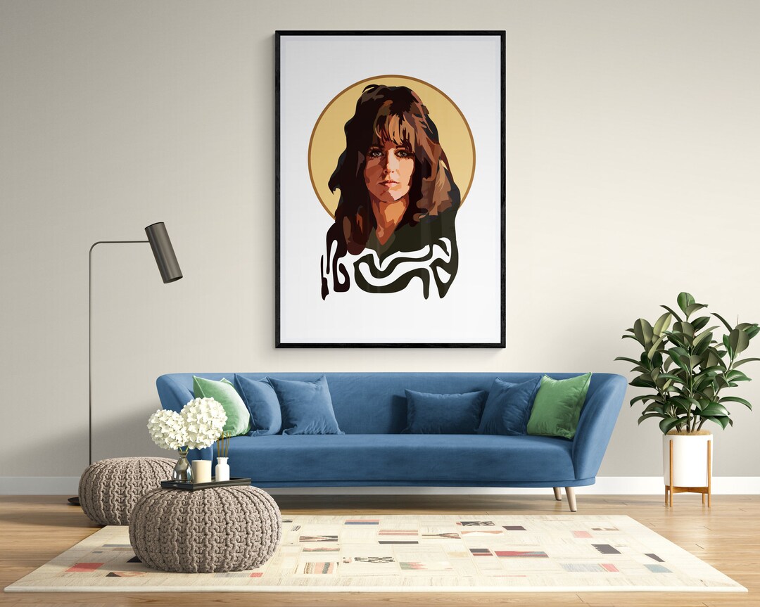 Grace Slick Art Print Music Print Portrait Icon Psychedelic - Etsy New ...