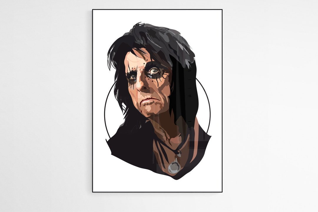 Alice Cooper Art Print Music Print Portrait Rock - Etsy