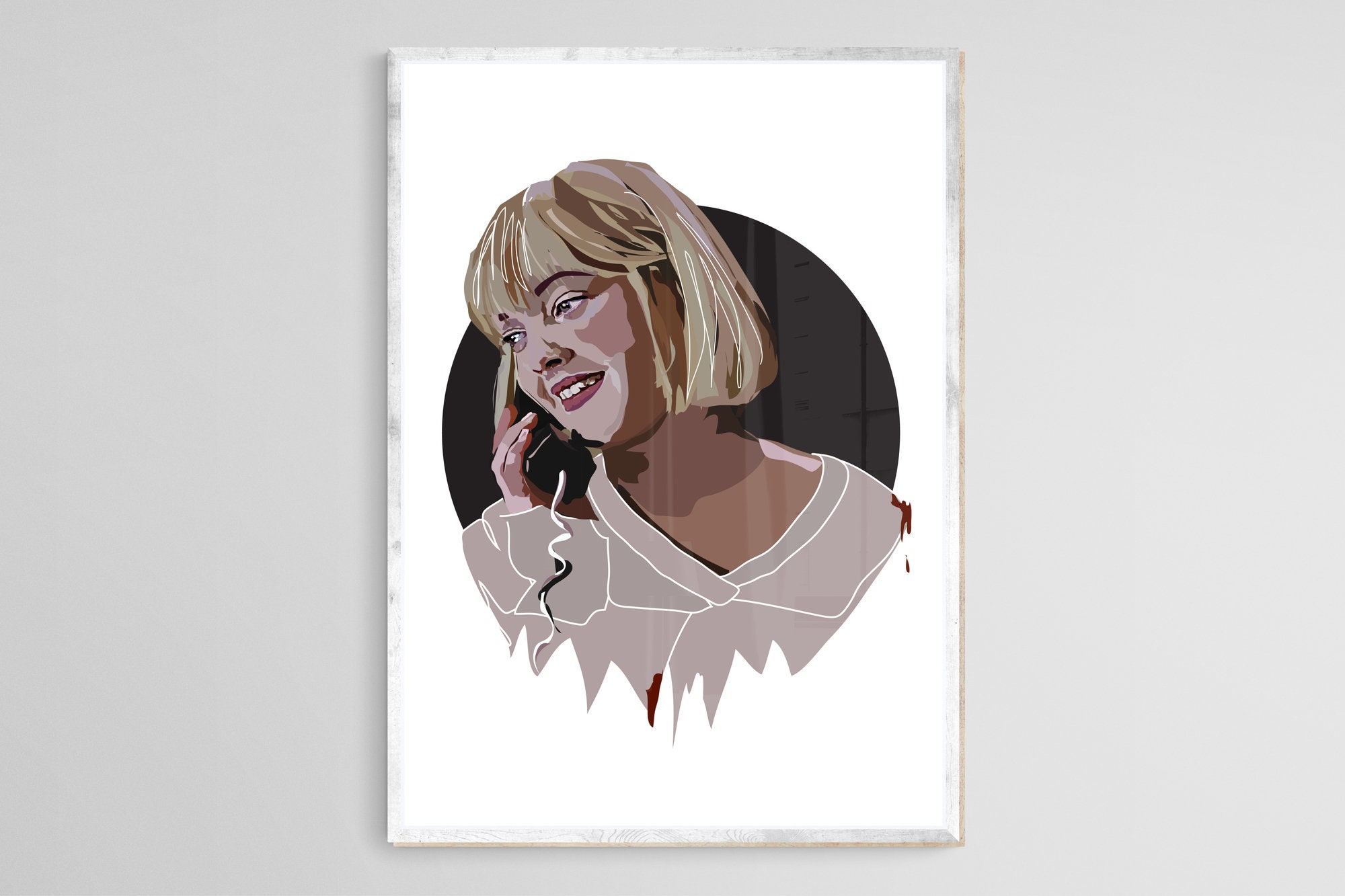 Casey Becker - Drew Barrymore - Scream - Art Print - Horror - Etsy