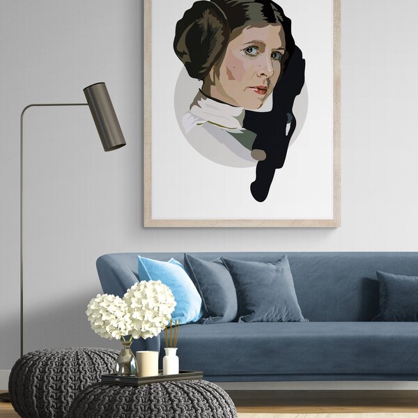 Princess Leia Vector - Etsy
