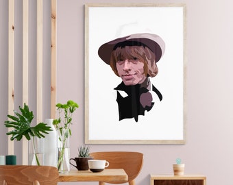 Rolling Stones With Brian Jones 24x36 Inch Rolled Poster - Etsy